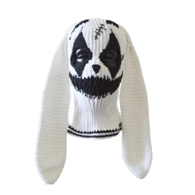 Black and White Techno Rabbit Balaclava & Techno Univers