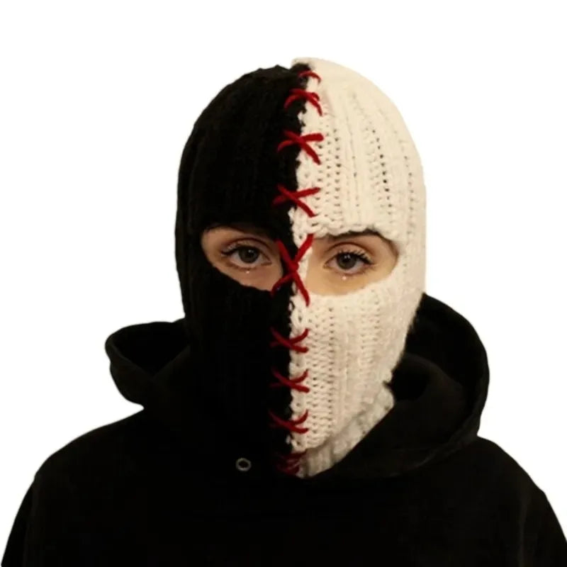 Black and White Techno Couture Balaclava & Techno Univers